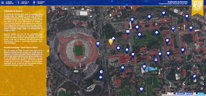 La UNAM lanza “Recorrido virtual 360º”, un paseo visual por Ciudad ...