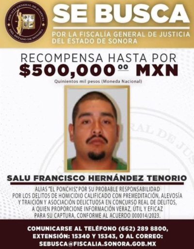 "El Ponchis", líder de Los Salazar, escapa de prisión en Sonora